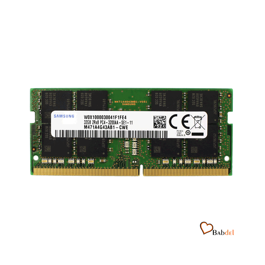 رم لپ تاپ سامسونگ 32 گیگابایت RAM LAPTOP SAMSUNG PC4 DDR4 32GB 3200Mhz